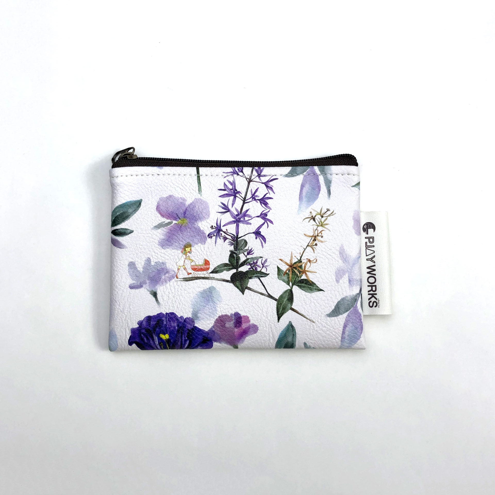 Leather coin purse - Violet flower - Playworks Shop (เล่นงาน) ของฝาก ...