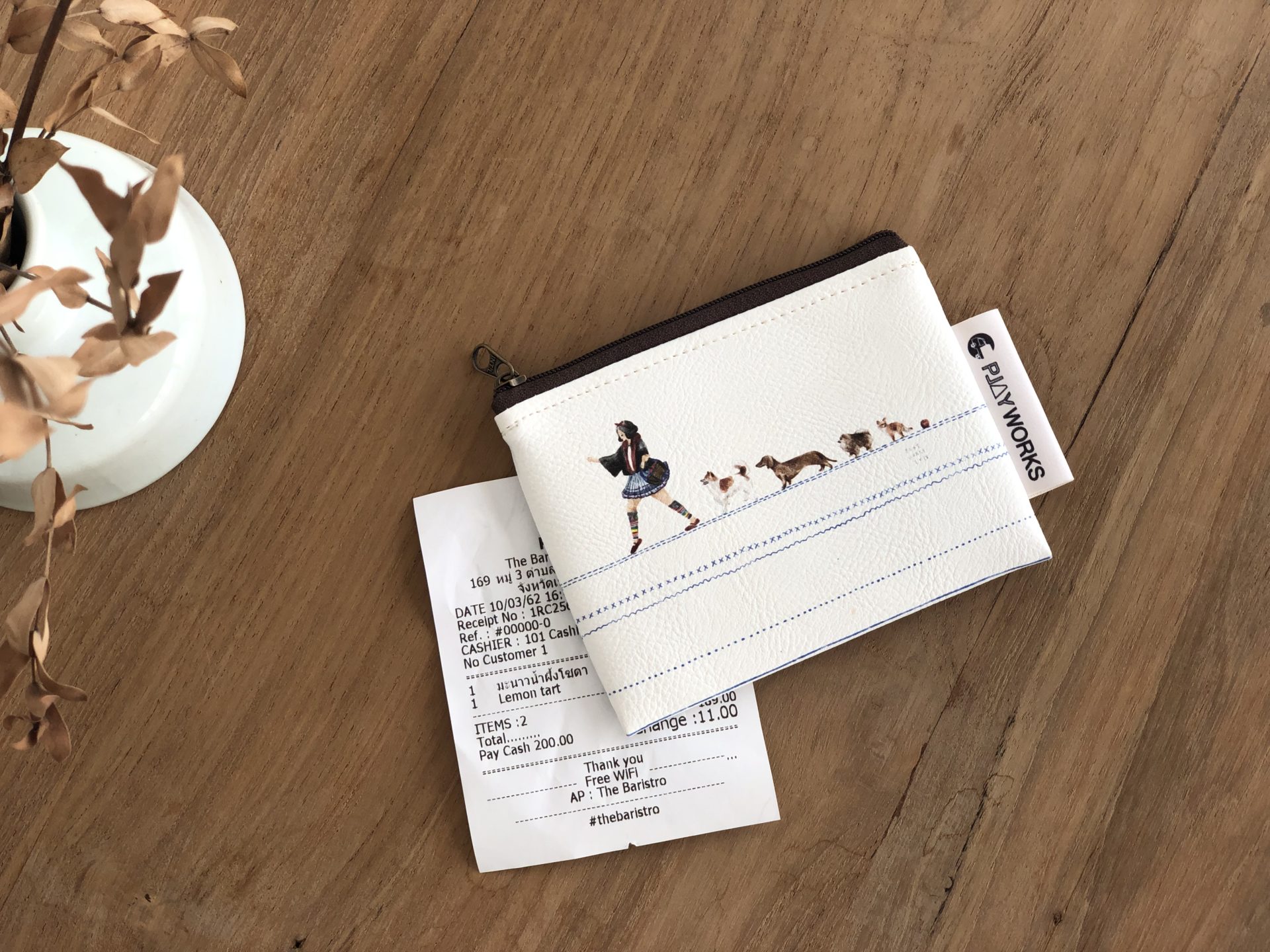 Leather coin purse - Snow white - Playworks Shop (เล่นงาน) ของฝากแฮนด์ ...